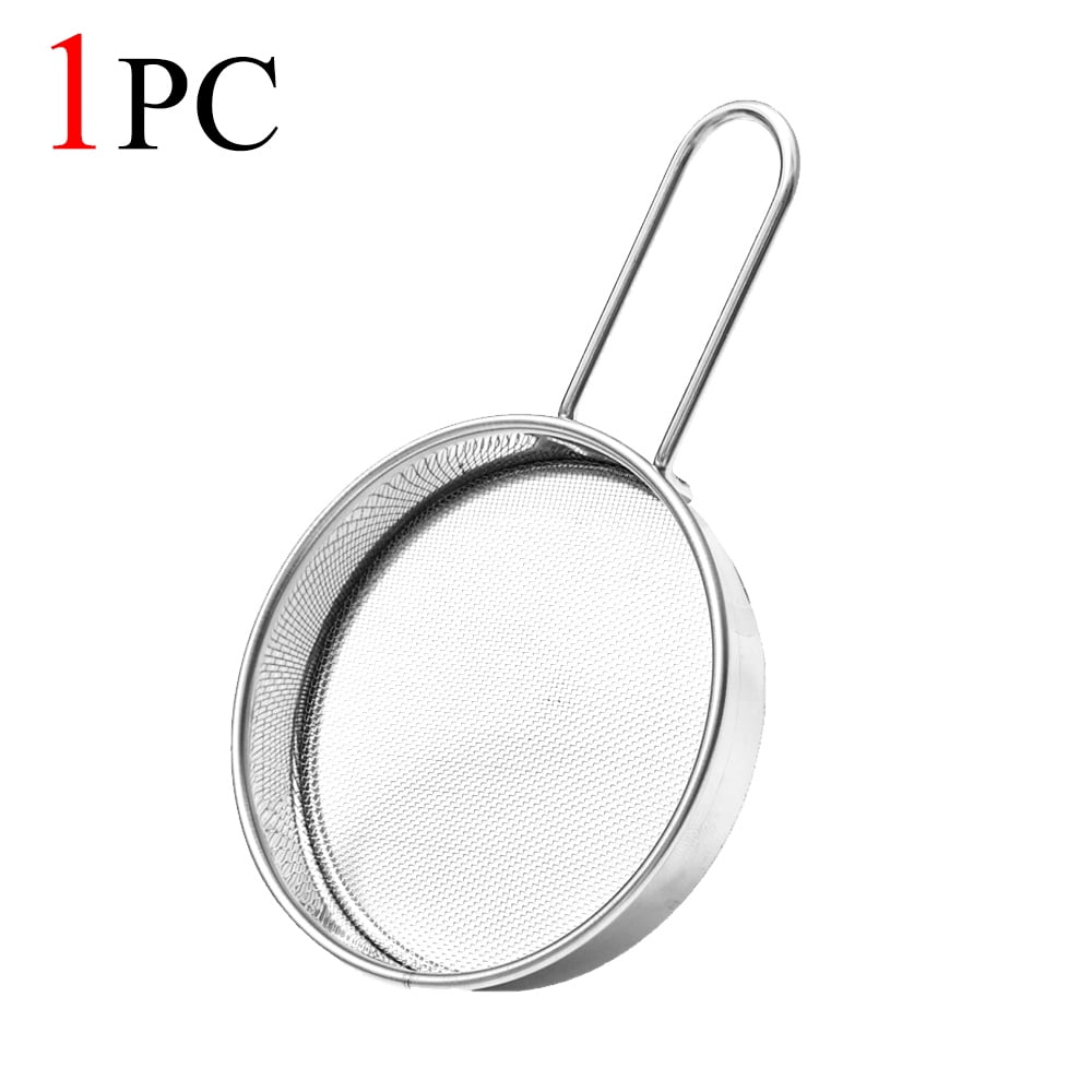 Fine Mesh 304 Stainless Steel Strainer Sieve Flour Egg Filter Colander ...