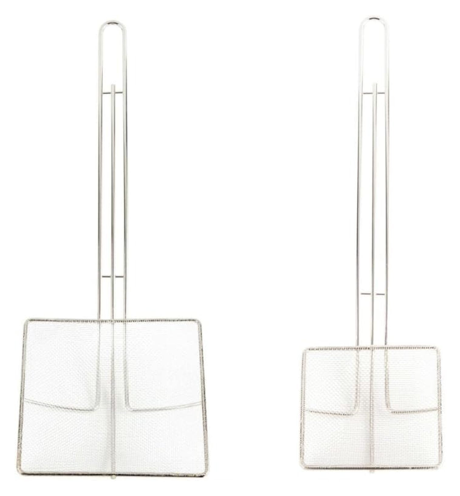 Fine Mesh Deep Fryer Oil Skimmer/Strainer Professional Set of Two, 7 ...