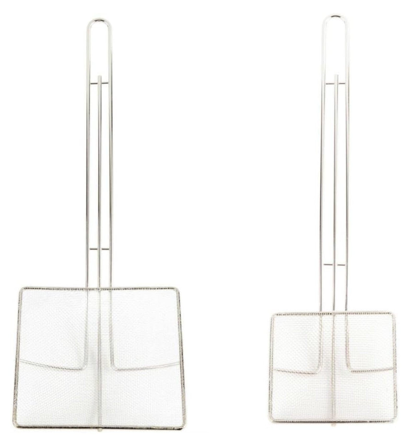 Fine Mesh Deep Fryer Oil Skimmer/Strainer – Professional Set of Two ...