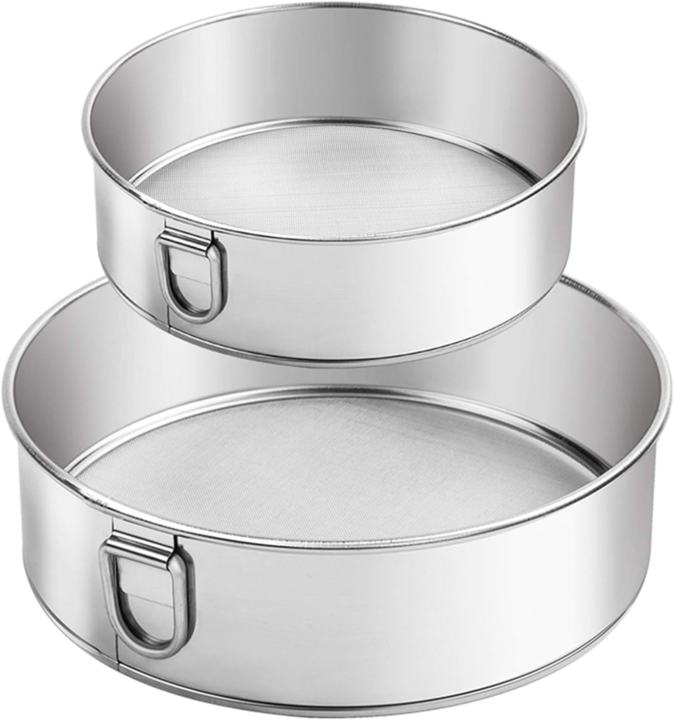 Fine Mesh Flour Sieve Set, Stainless Steel Sifter Ultra-fine Mesh for ...