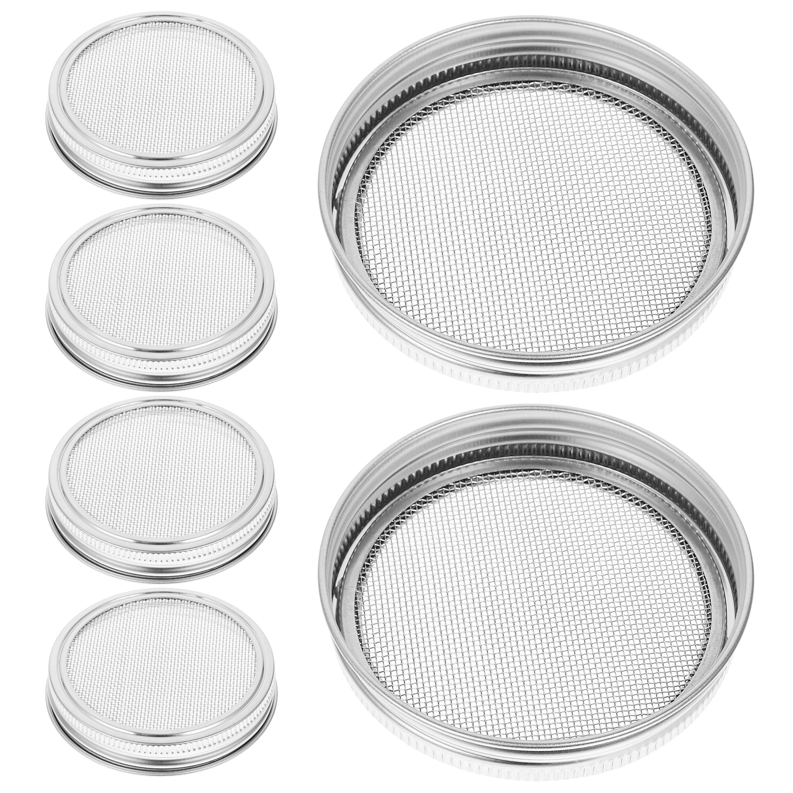 Fine Mesh Sieve Bean Sprouts Organic Strainer Lid Can Lids Salad ...