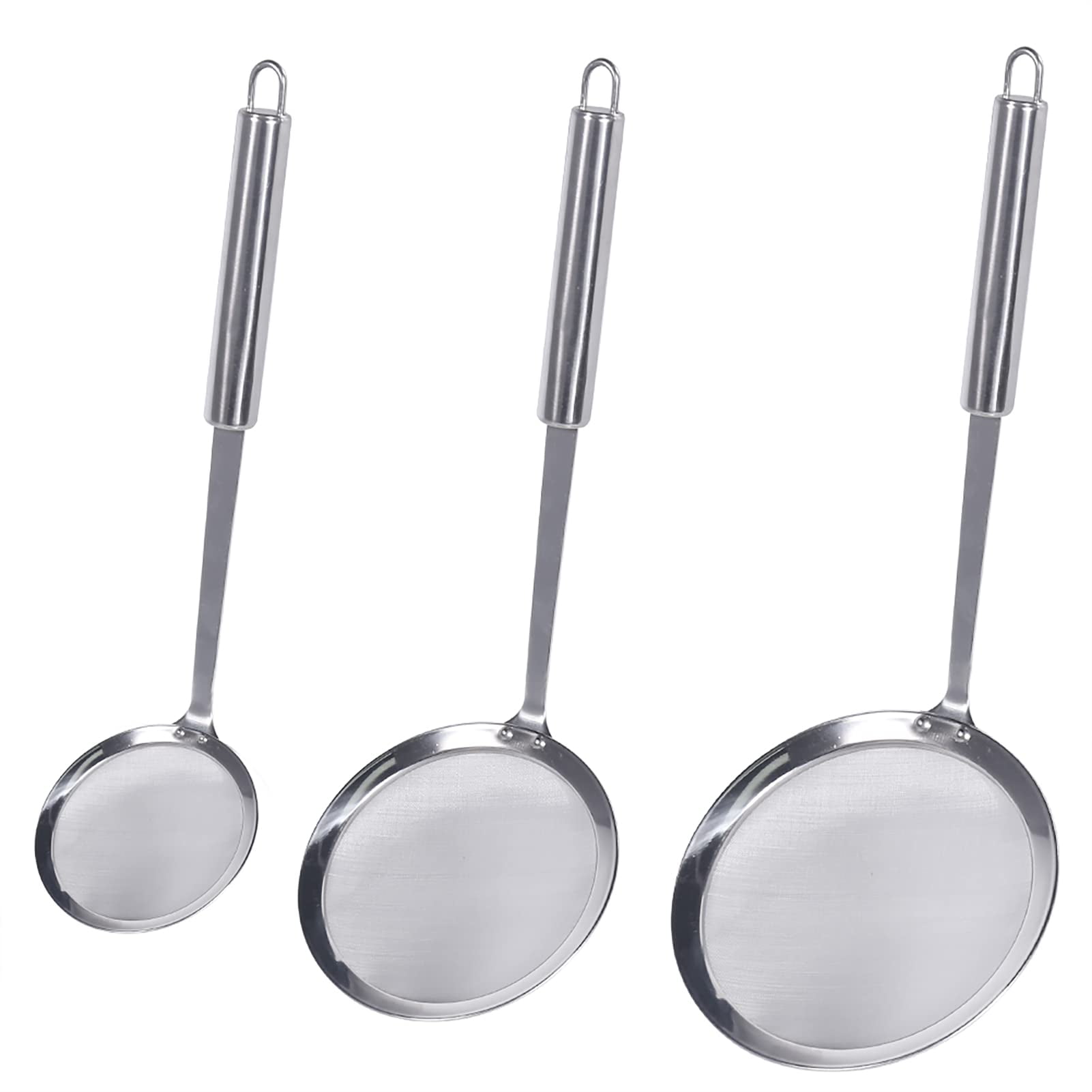 Fine Mesh Skimmer Spoon Set, 304 Stainless Steel Strainer for Hot Pot ...