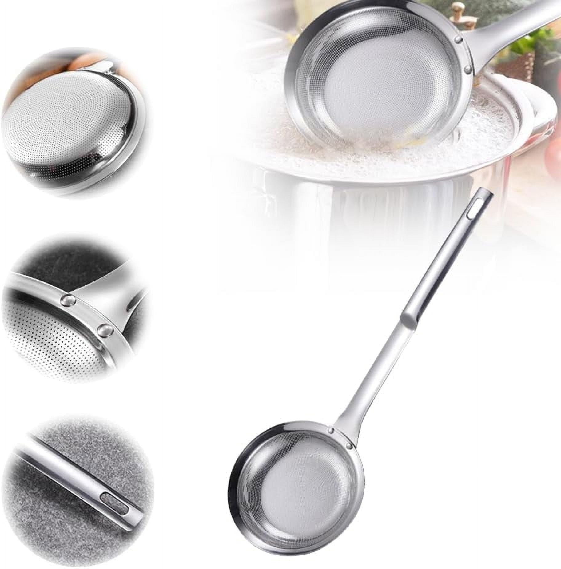 Fine Mesh Stainless Steel Colander, 2024 Upgraded Stainless Steel Fine ...