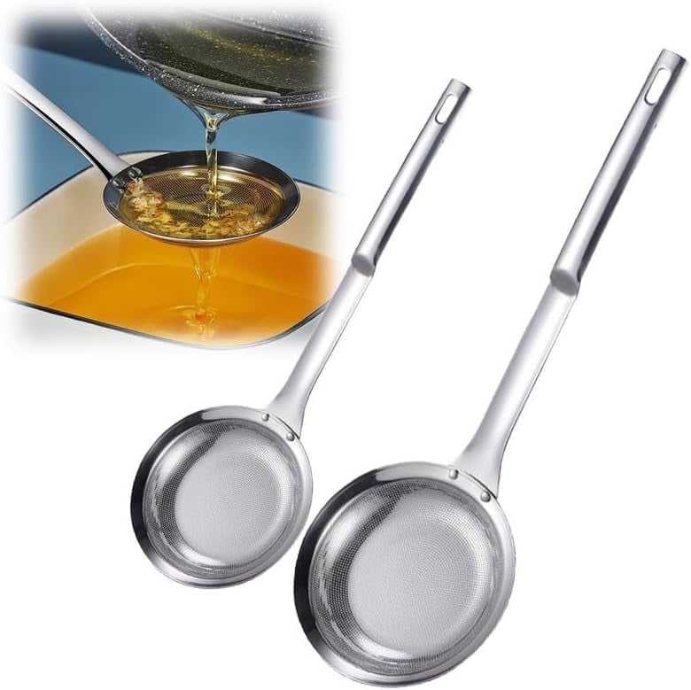 Fine Mesh Stainless Steel Colander, 2025 Upgrade Spoon Extra Fine Mesh ...