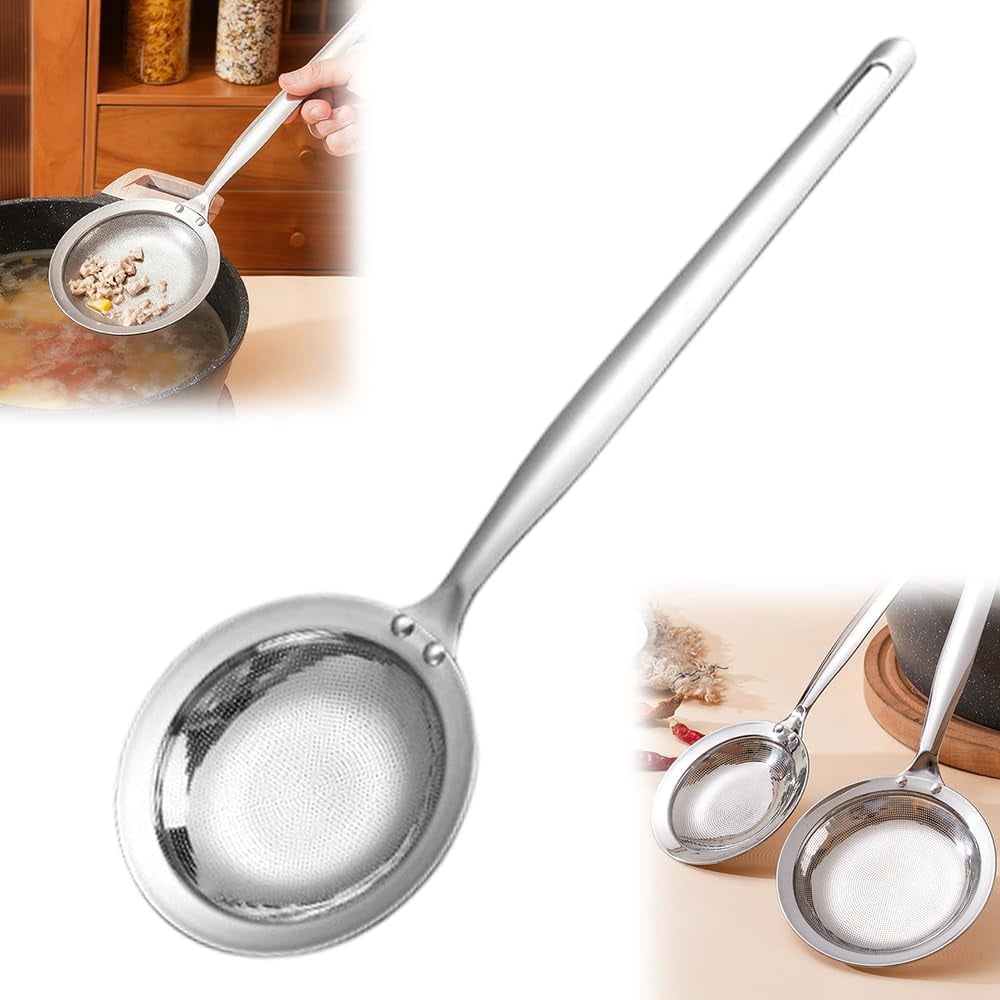 Fine Mesh Stainless Steel Colander, 2026 New Fine Mesh Strainer with ...