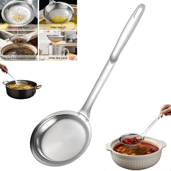 Fine Mesh Stainless Steel Colander, 2026 Upgraded Stainless Steel Oil ...