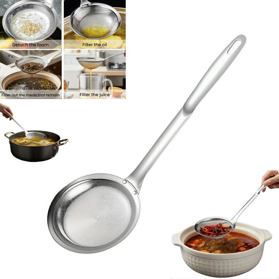 Fine Mesh Stainless Steel Colander, 2026 Upgraded Stainless Steel Oil ...
