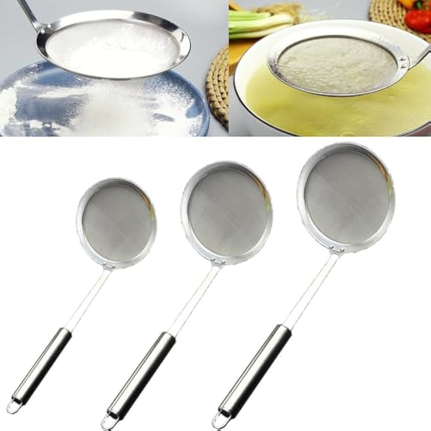 Fine Mesh Stainless Steel Colander, Premium Sieve Fine Mesh Stainless ...