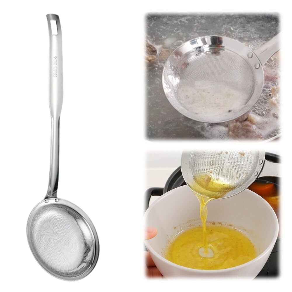 A Fine Mesh Stainless Steel Colander Spoon,2025 New Extra Fine Mesh ...
