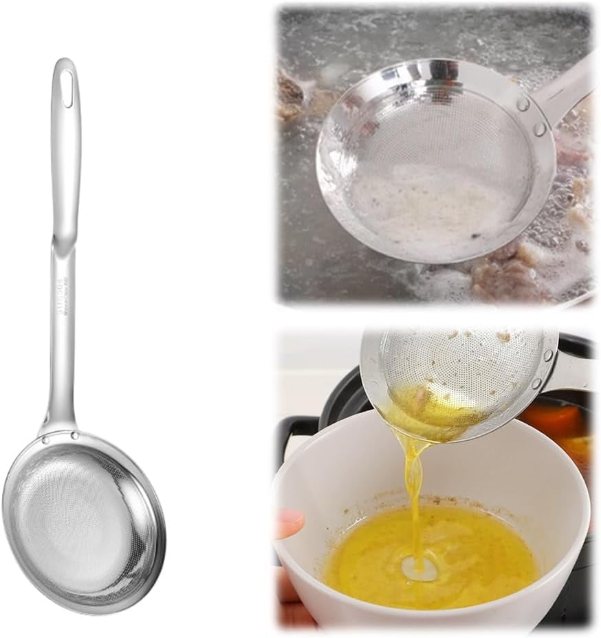 Fine Mesh Stainless Steel Colander Spoon,2025 New Extra Fine Mesh ...