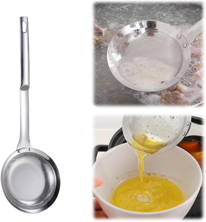 Fine Mesh Stainless Steel Colander Spoon,2025 New Extra Fine Mesh ...