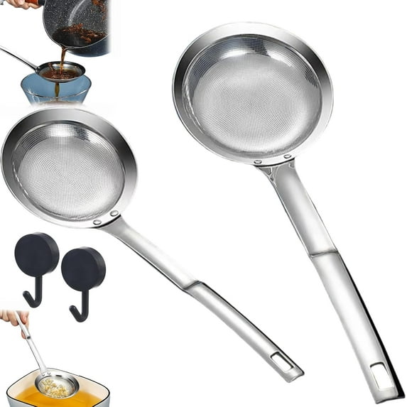 Fine Mesh Stainless Steel Colander Spoon, 2026 New Upgrade 304 ...