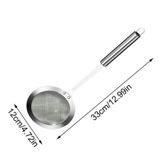 Fine Mesh Stainless Steel Colander Spoon Extra Fine Strainer with ...