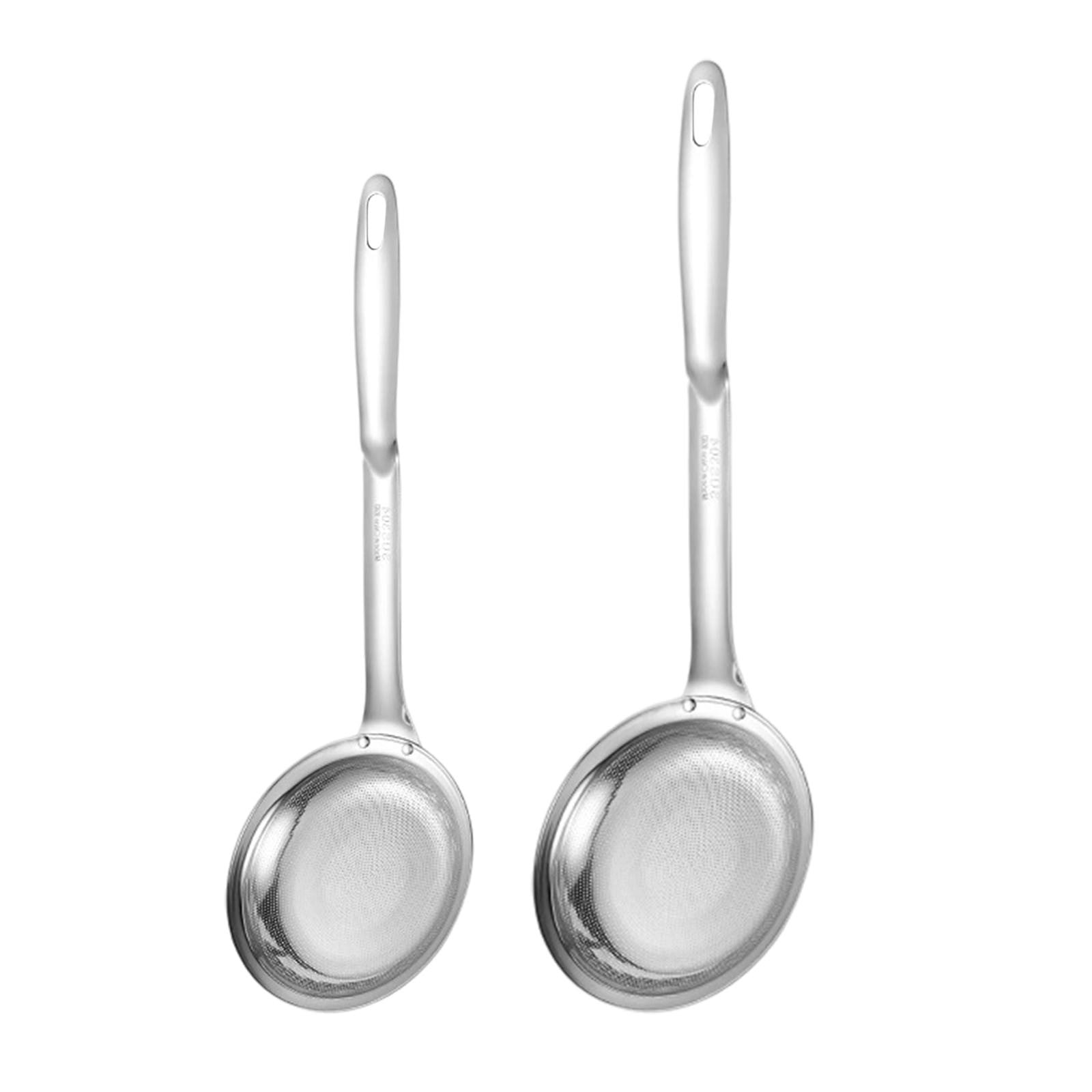 Fine Mesh Stainless Steel Strainer, 304 Grade Cookware Skimmer, Extra ...