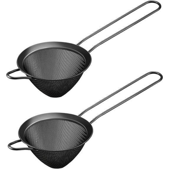 Fine Mesh Strainer, 3.3 Inch Stainless Steel Tea Cocktail Coffee Flour ...