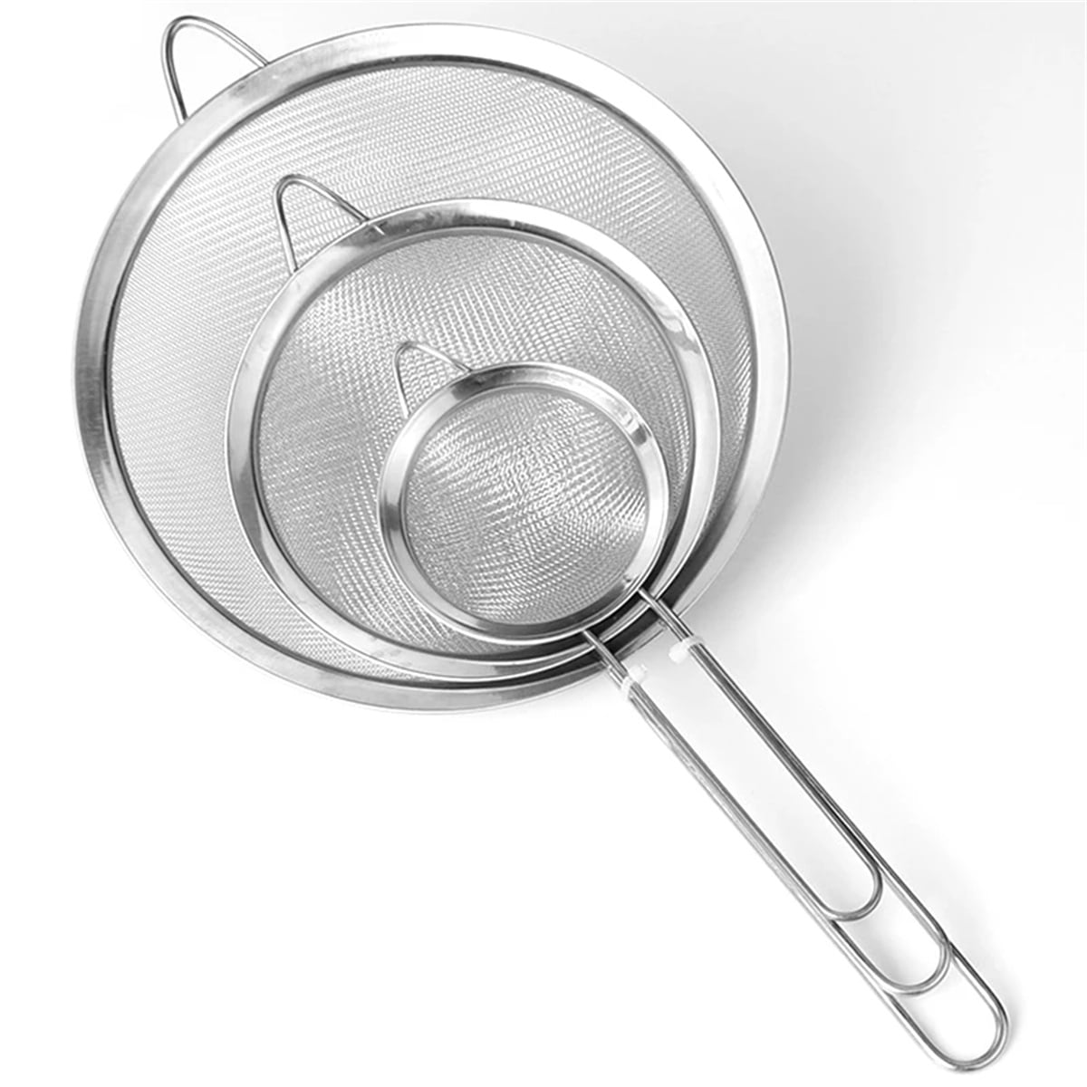 Fine Mesh Strainer 3pcs, Stainless Steel Strainer, Sieve Strainers for ...