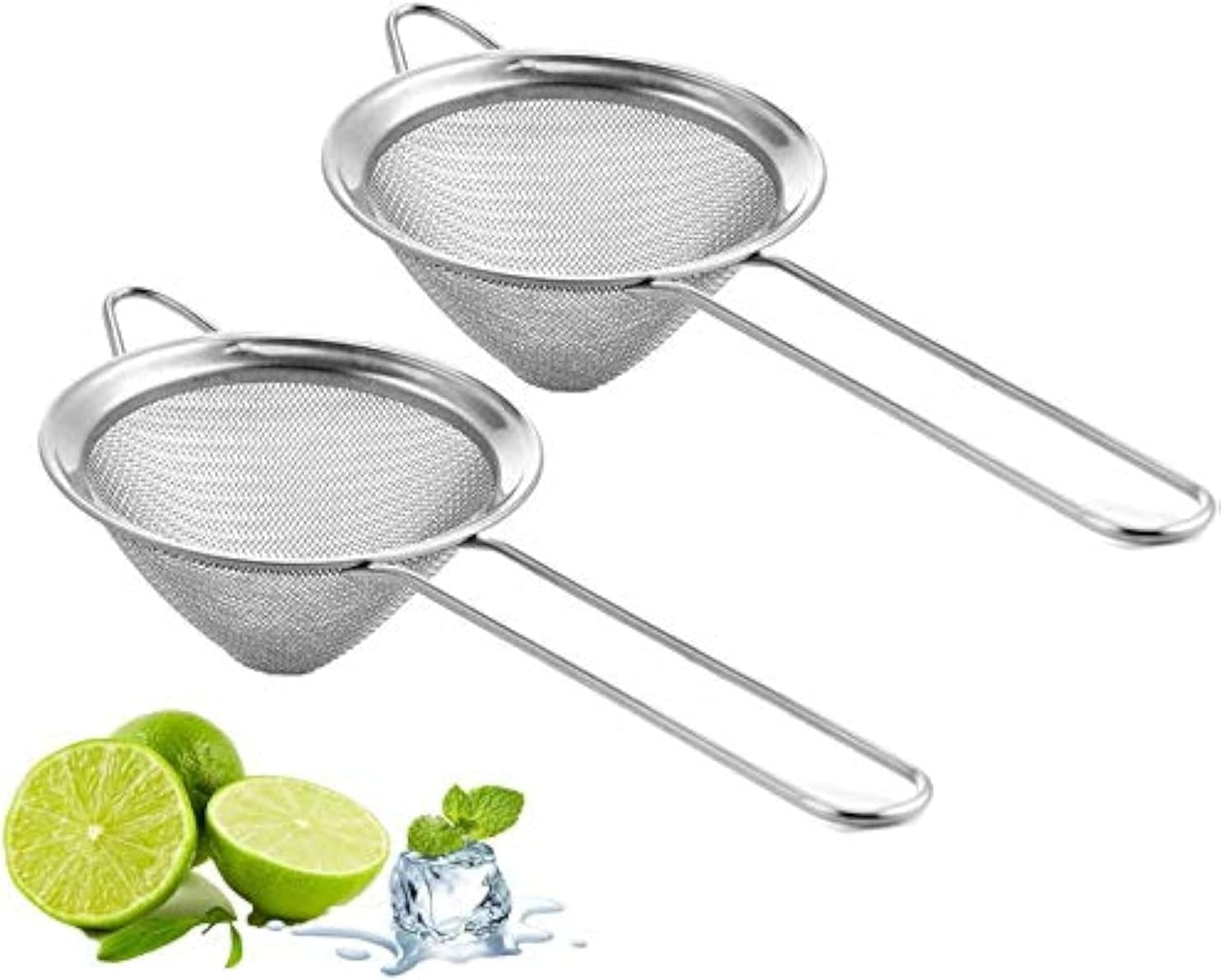 Fine Mesh Strainer For Bar -Stainless Steel Conical Cocktail Drink ...