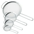 Fine Mesh Strainers Set, Premium Stainless Steel Colanders and Sifters ...