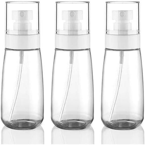 Fine Mist Bottle TSA Approved 3.4oz 100ml 3 Pack Empty Refillable ...