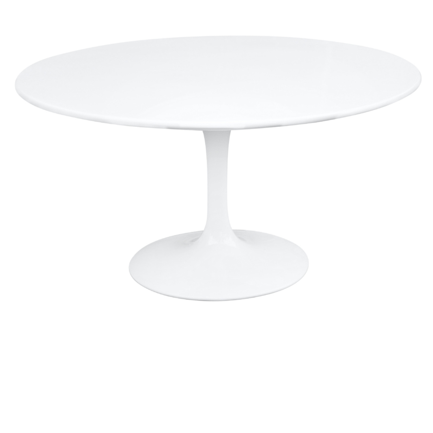 Fine Mod Imports Flower Round Dining Table in White - (60 Inch ...