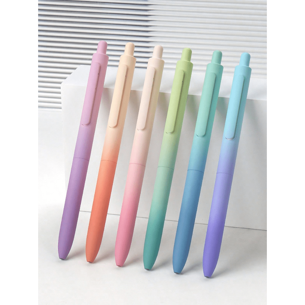 Fine Point Gel Pens: 0.5mm Retractable 6ct Smooth Writing No Bleed With ...