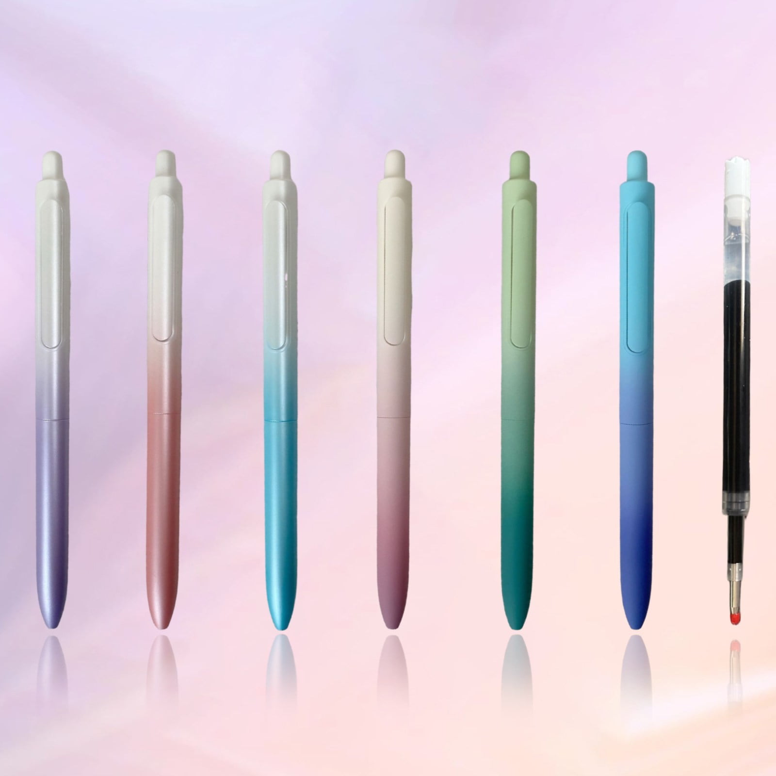 Fine Point Gel Pens: 0.5mm Retractable Black Ink 6ct Smooth Writing No ...