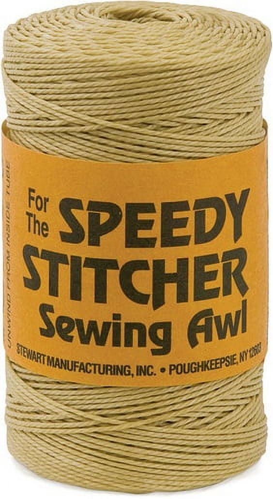 Speedy Stitcher Fine Waxed Polyester Thread, 180 Yards, High-Tensile ...