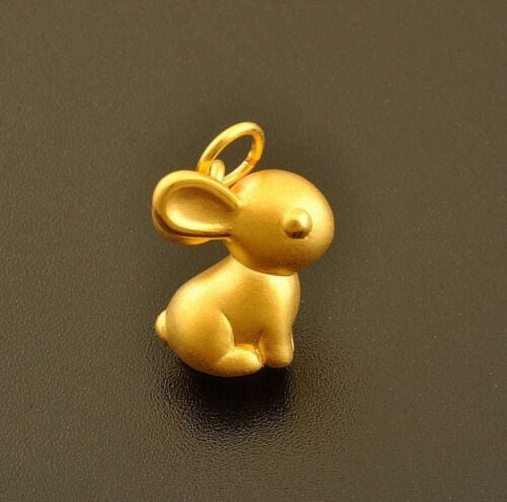 Gold Rabbit Pendant