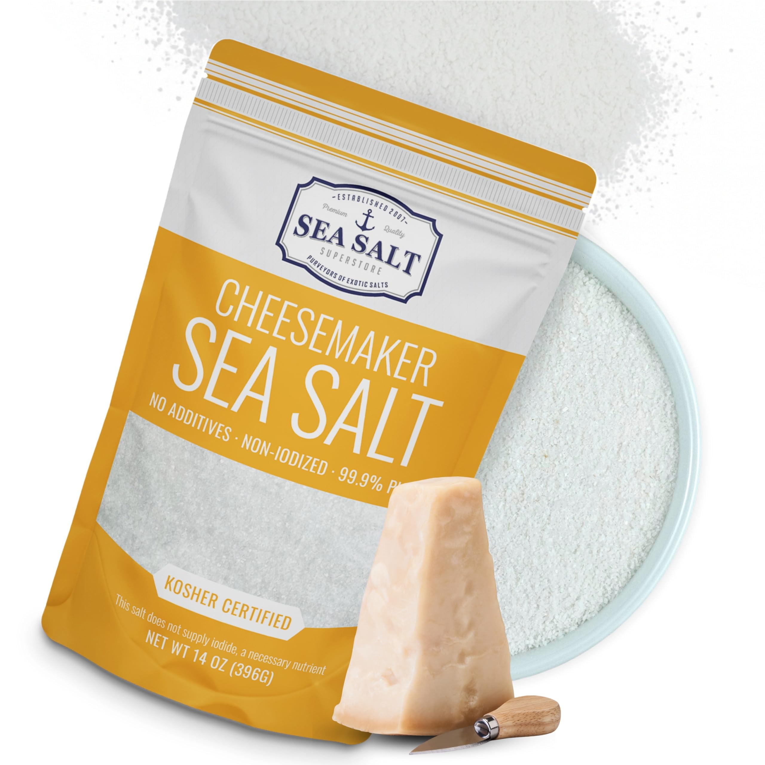 Fine Sea Salt for MFF30 Homemade Cheese Making, Gluten-Free and Non ...