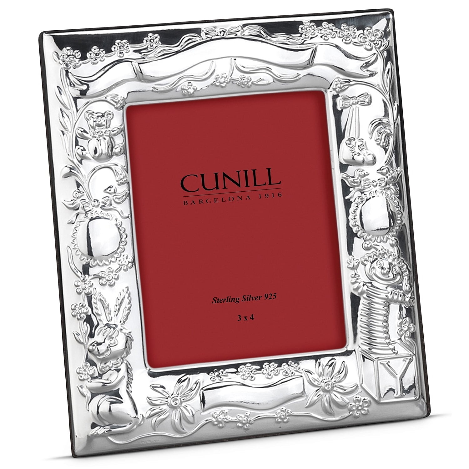 Fine Sterling Silver JACK FRIENDS BIRTH RECORD Frame by Cunill - 3x4 ...