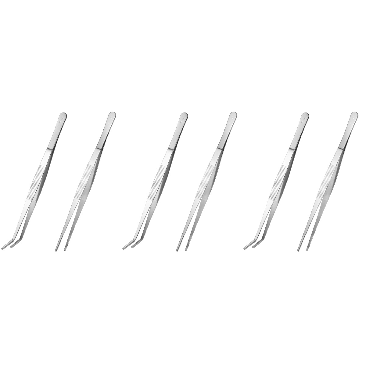 Fine Tip Curved Tweezers Lash Tea Trap Stainless Steel Angled Feeding ...
