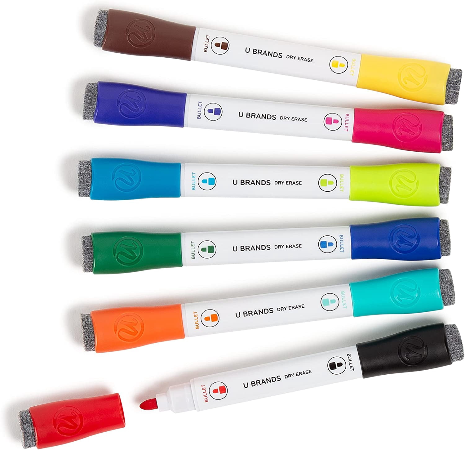 Fine Tip Dry Erase Markers with Eraser, Magnetic Double-Ended ...