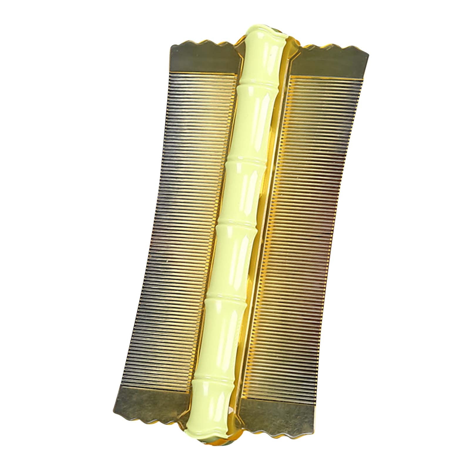 Fine-Tooth Plastic Comb, Scalp Scraper Hair Tool, Double-Sided Design ...