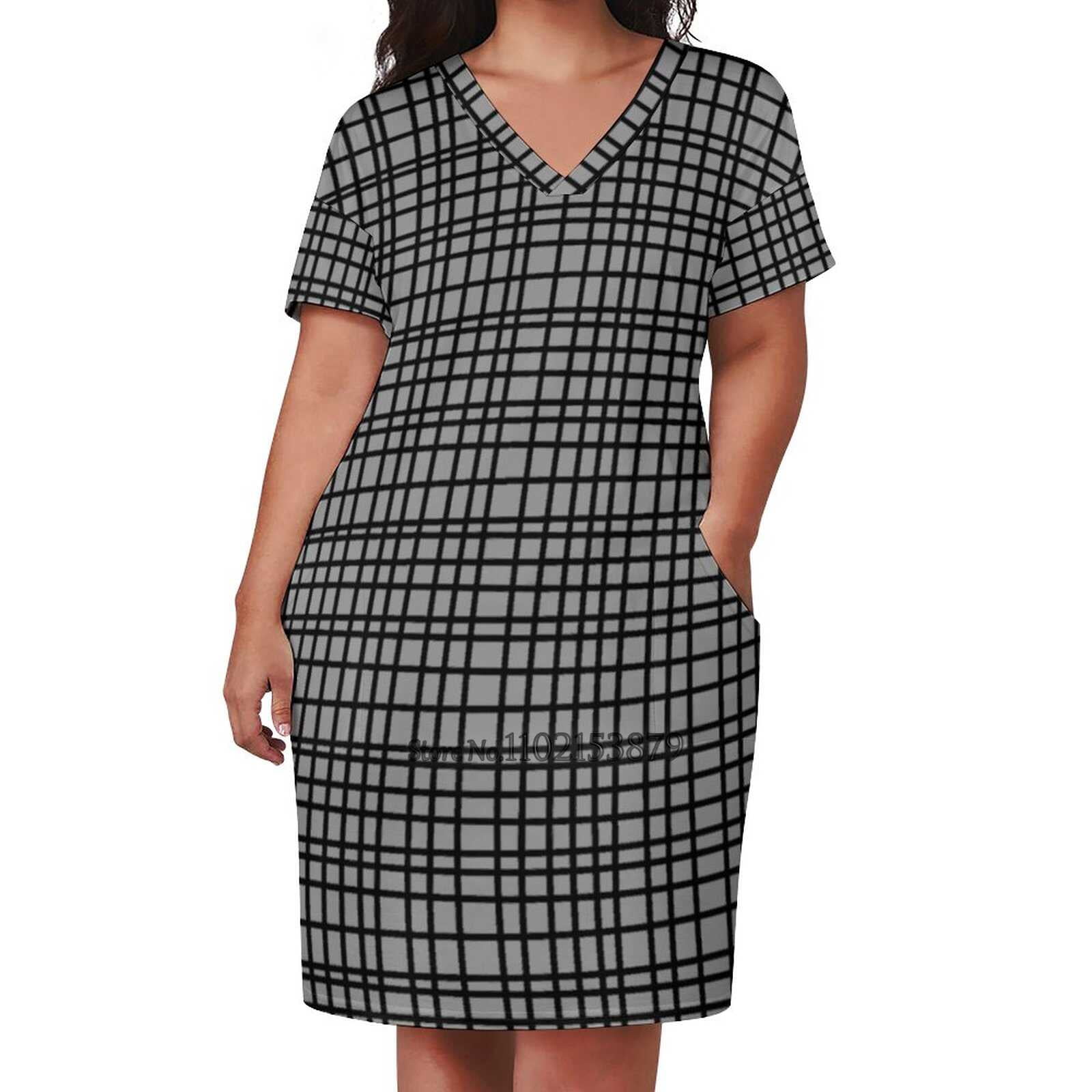 Fine Weave Retro Mid Century Modern Pattern In Black And Grey Back ...