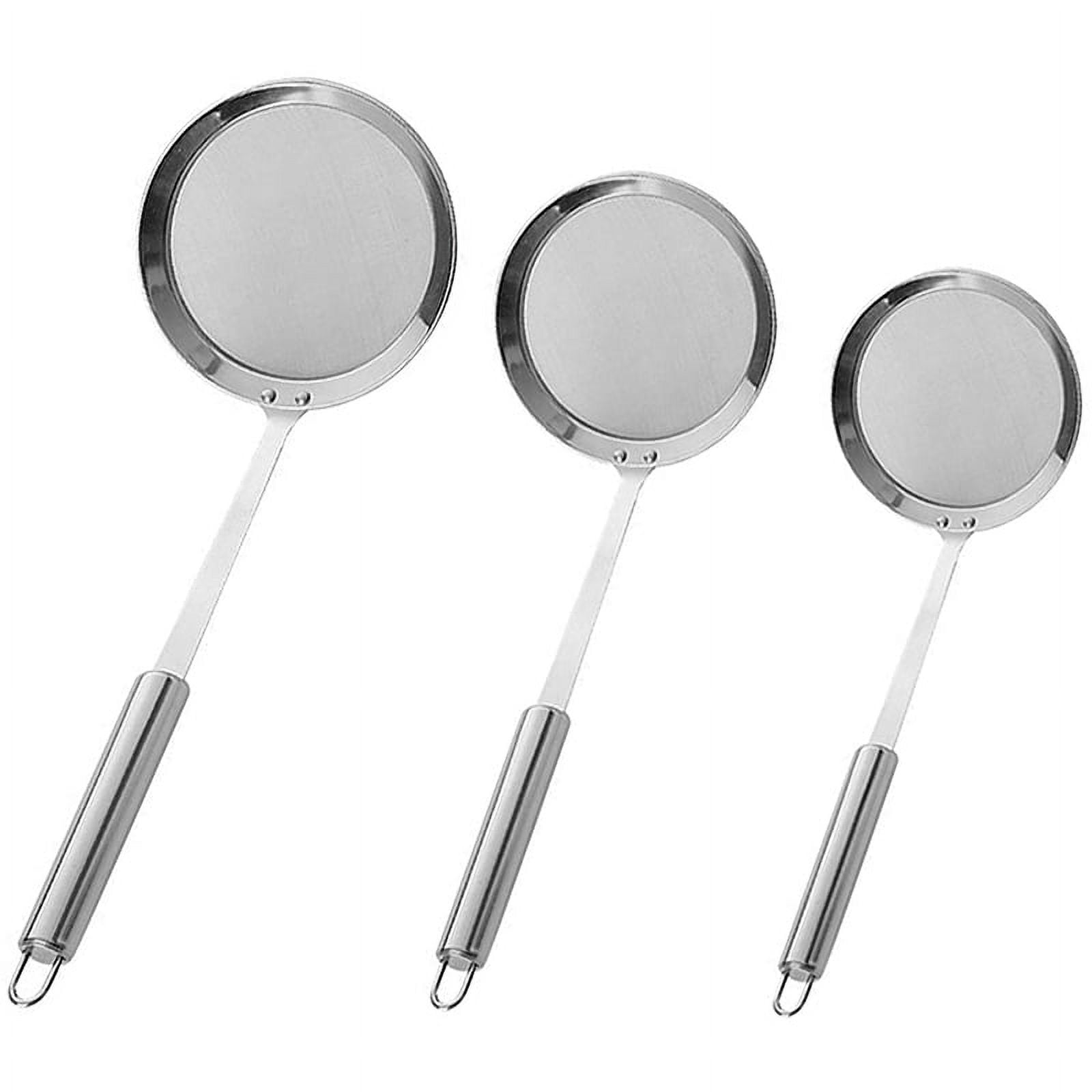 Fine Wire Mesh Kitchen 3PCS Stainless Steel Food Filter Sieve Set ...