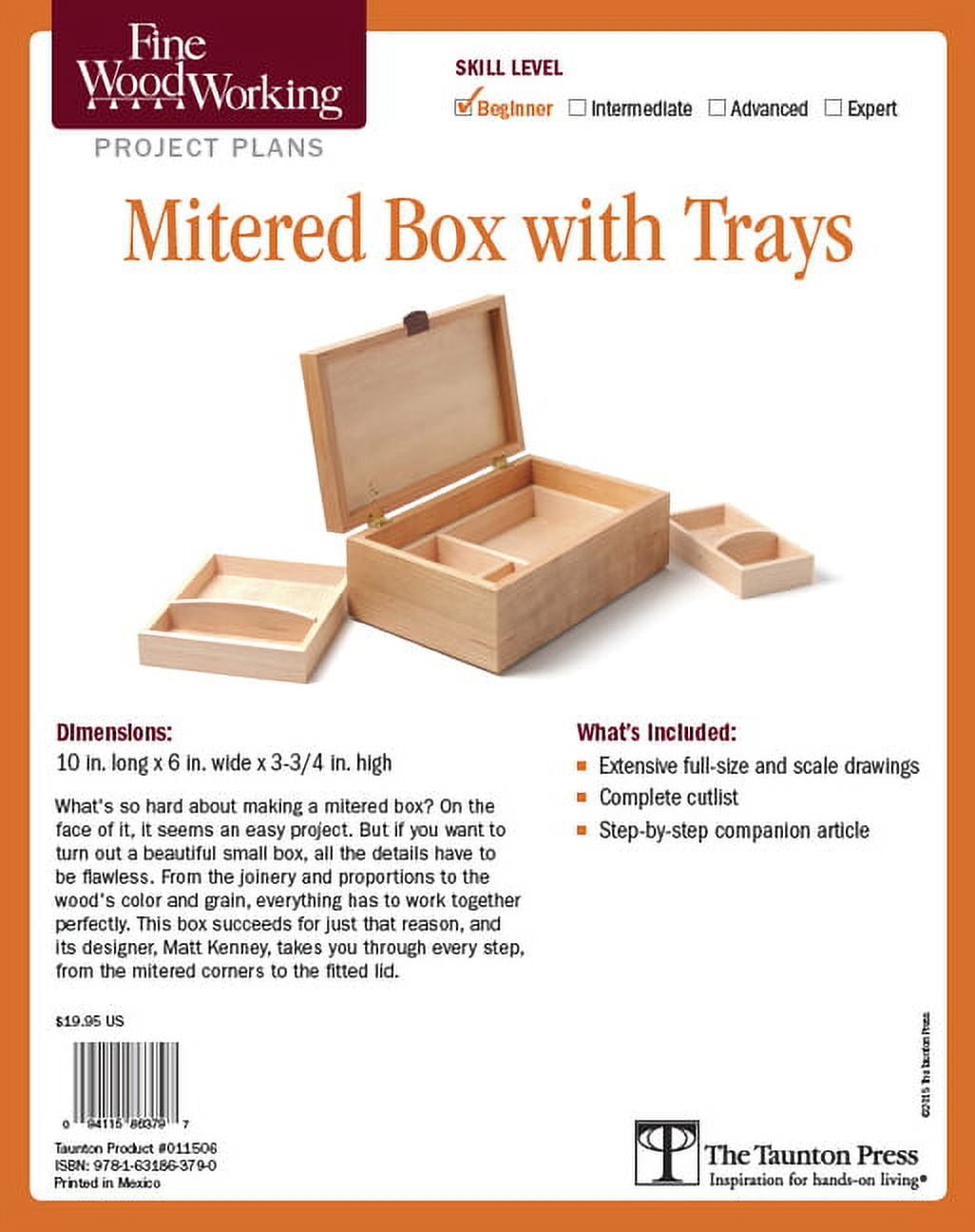 Fine Woodworking's Mitered Box with Trays (Other) - Walmart.com