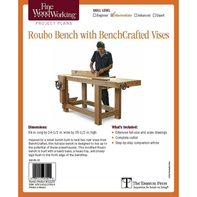 Fine Woodworking's Roubo Bench with Bench Crafted Vises Plan (Other ...
