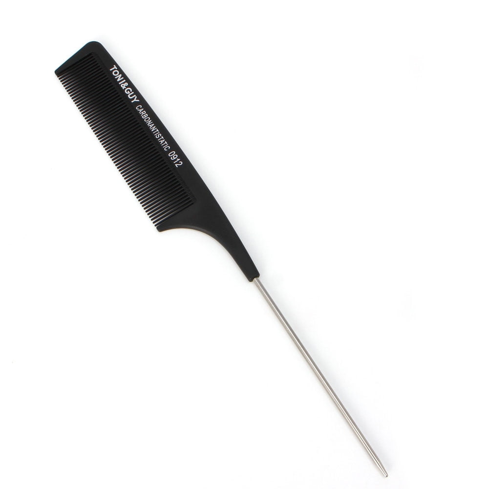 Fine-tooth Metal Pin Hairdressing Hair Styling Rat Tail Comb Brush ...