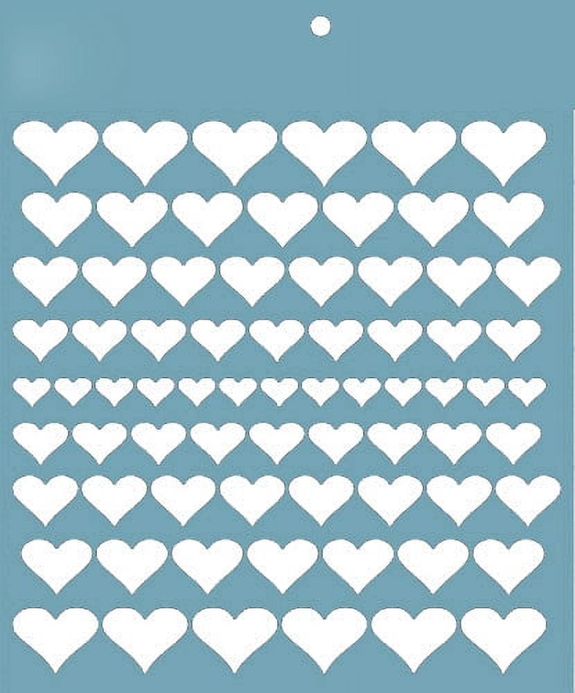 FineArt Heart Stencils for Mixed Media, Wall Painting, Art and Craft ...