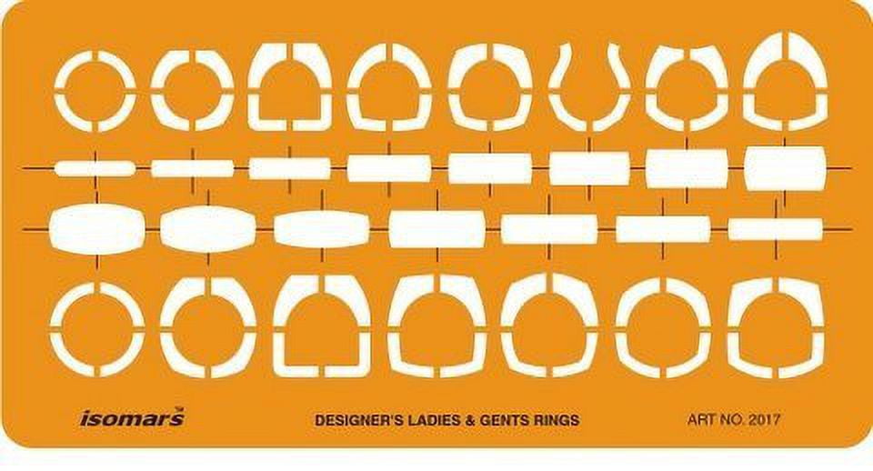 FineArt Jewelry Art Craft Design Drawing Drafting Template Stencil ...