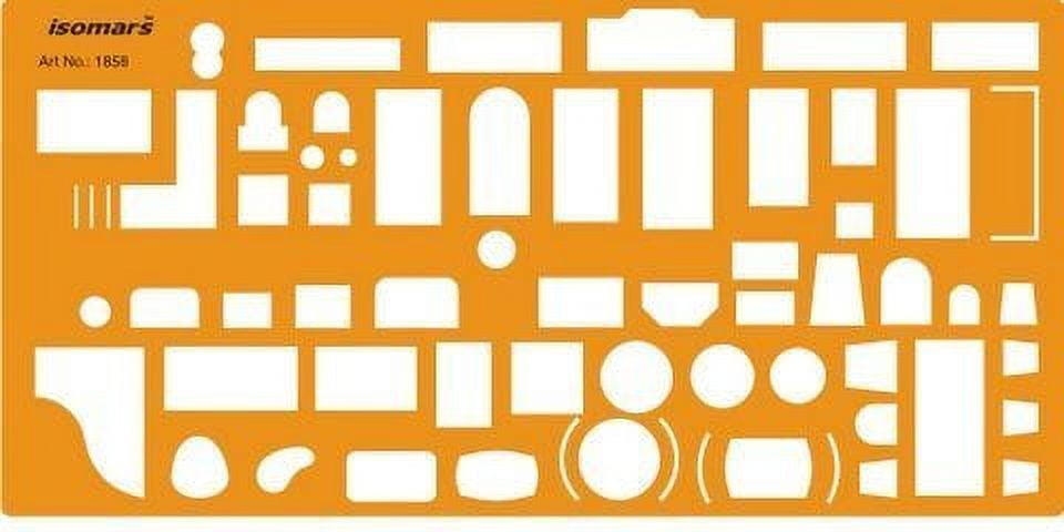 FineArt Metric 1:50 Scale Architectural Drawing Template Stencil ...