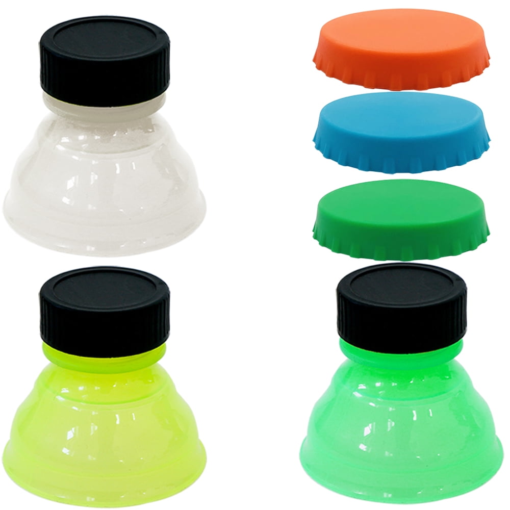 FineGood Reusable Silicone and Plastic Drink Can Covers, Anti-Dust, 3 ...