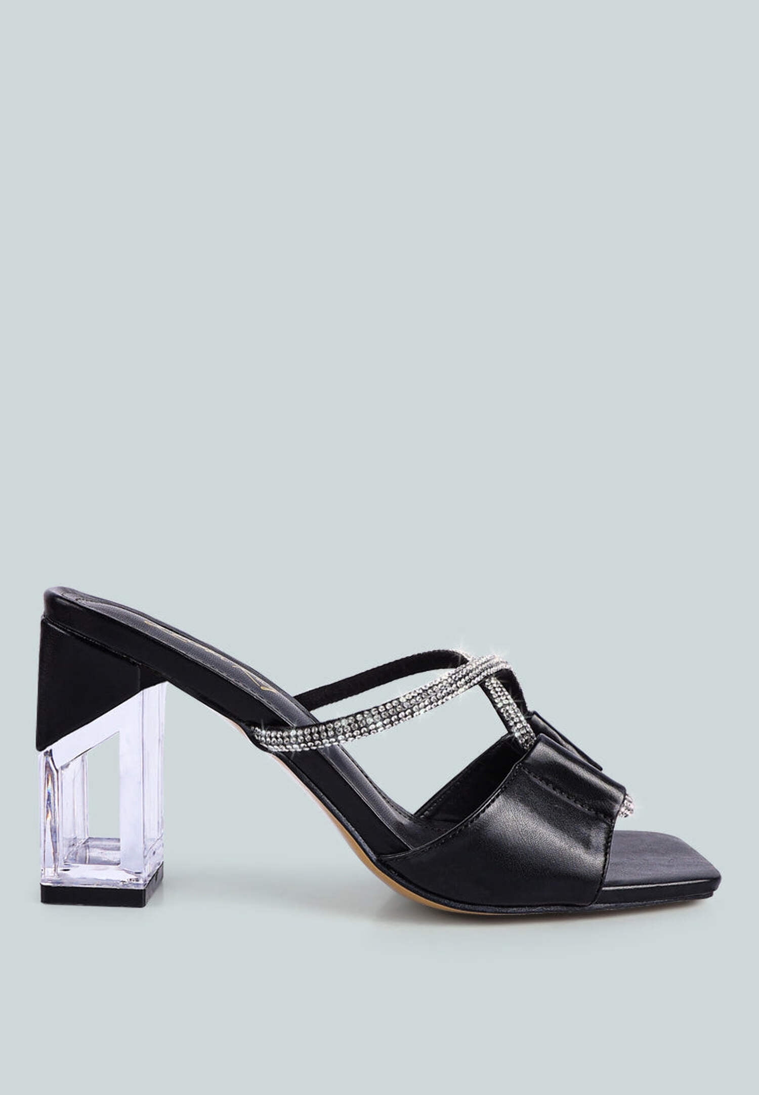 Fineapple Rhinestone Embellished Clear Sandals - Walmart.com