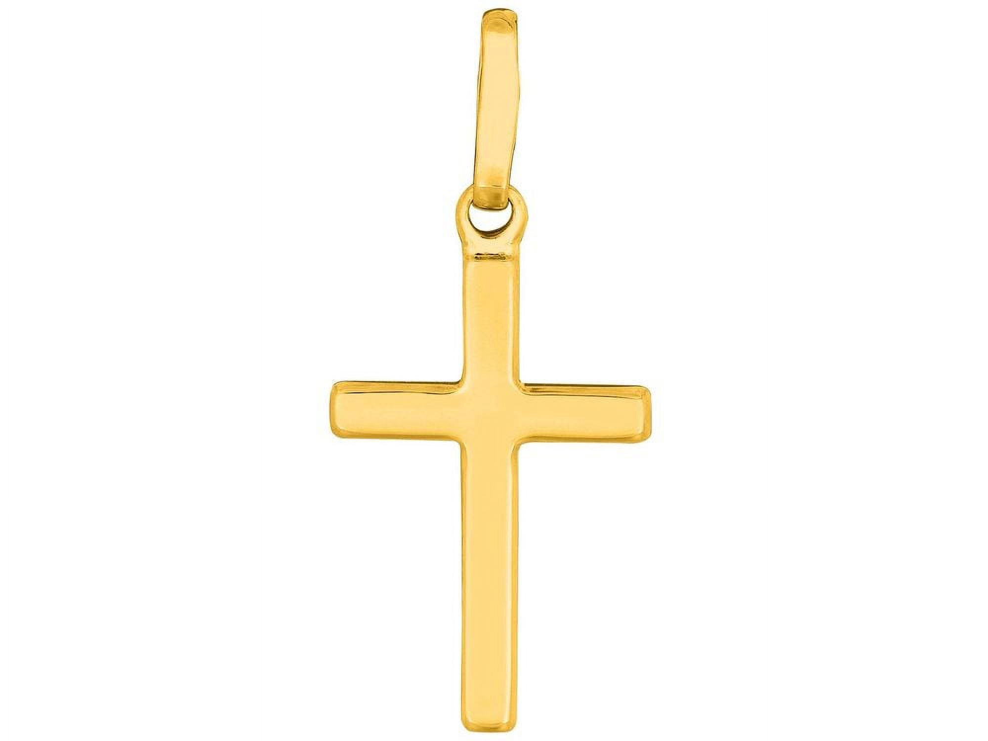 Finejewelers 14 Kt Yellow Gold All Small Cross Pendant Necklace 18 inch ...