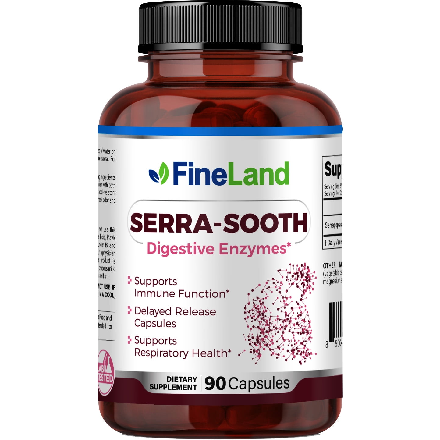 FineLand SERRA-SOOTH SERRAPEPTASE – Digestive Enzymes, Respiration ...