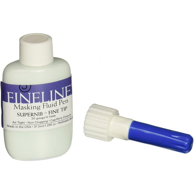 Fineline Masking Fluid Pen 20 Gauge W/Masking Fluid, 1.25 Ounces ...
