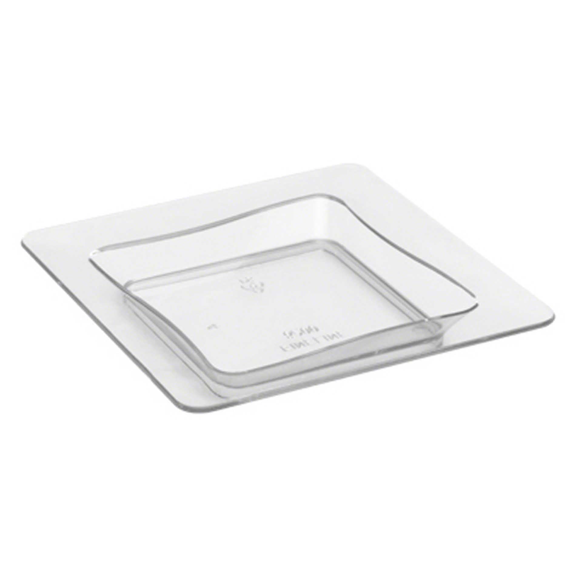 Fineline Settings 6200-Cl, 3X3-Inch Clear Plastic Tiny Trays ...