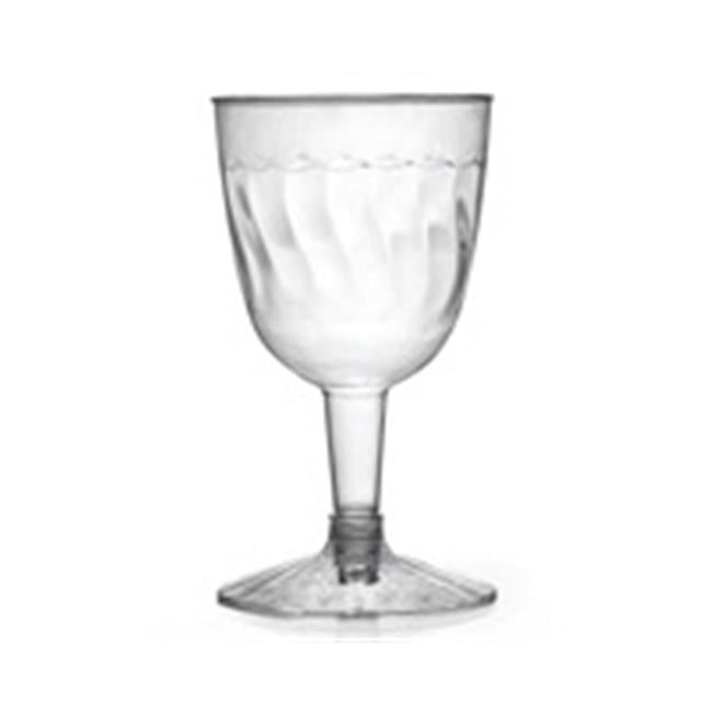 Fineline Settings Flairware 6 oz Clear Wine Goblet 2 Piece - Walmart.com