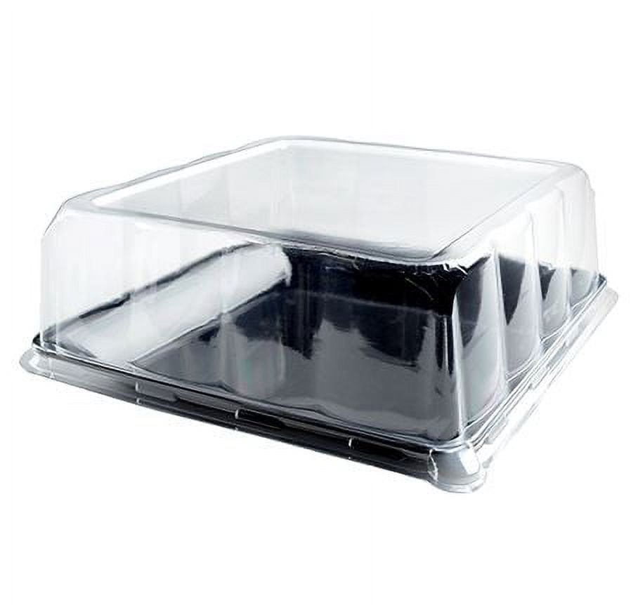 Fineline Square Plastic Dome Lids - 12" x 12" x 3.15" | Clear | Platter ...