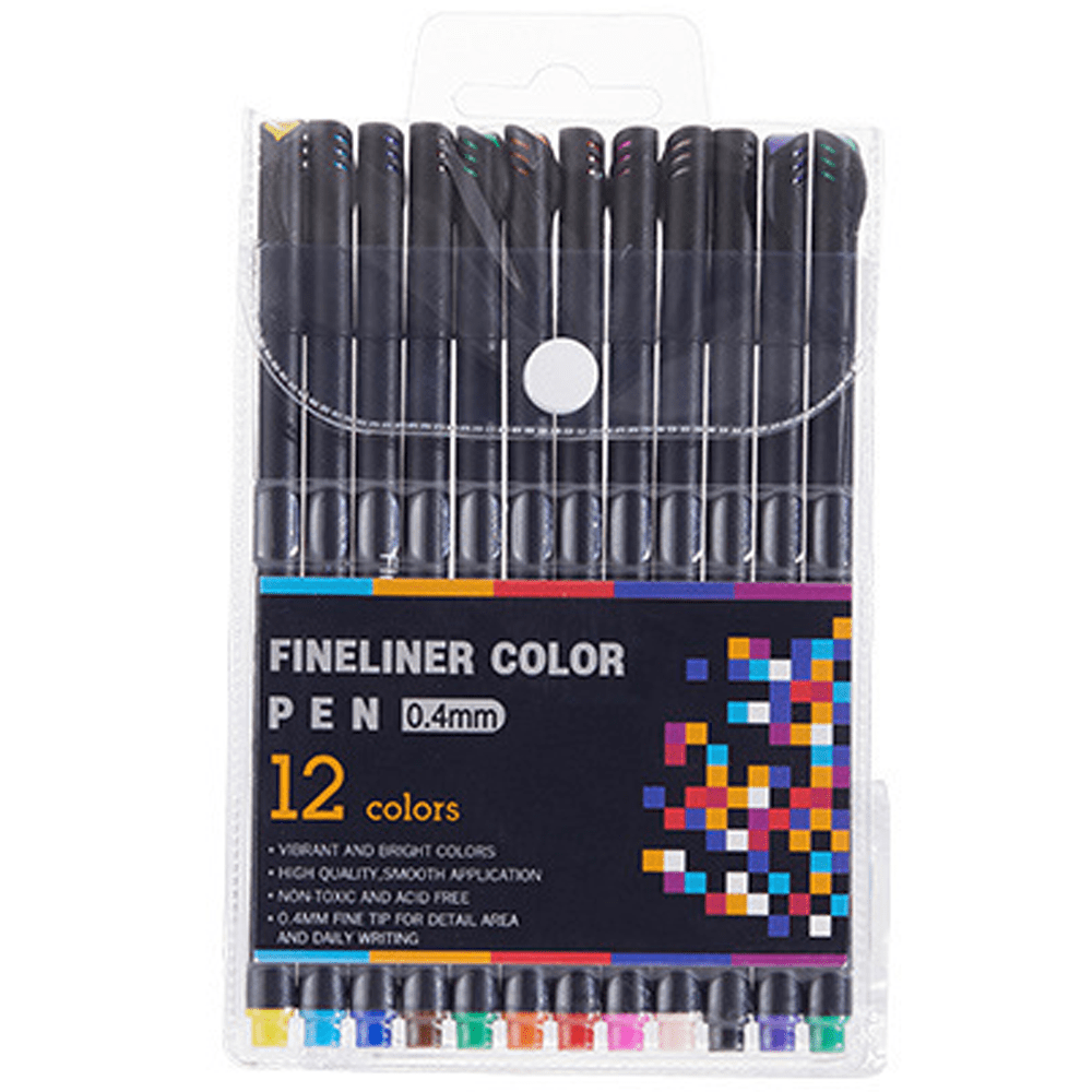 Fineliner Color Pens Set, Fine Tip Pens, Porous Fine Point Makers ...